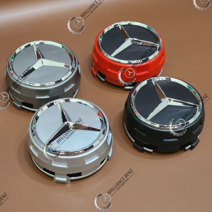 Jual DOP VELG RODA EMBLEM MERCEDES BENZ 75MM WHEEL CAP MERCY CUP ...