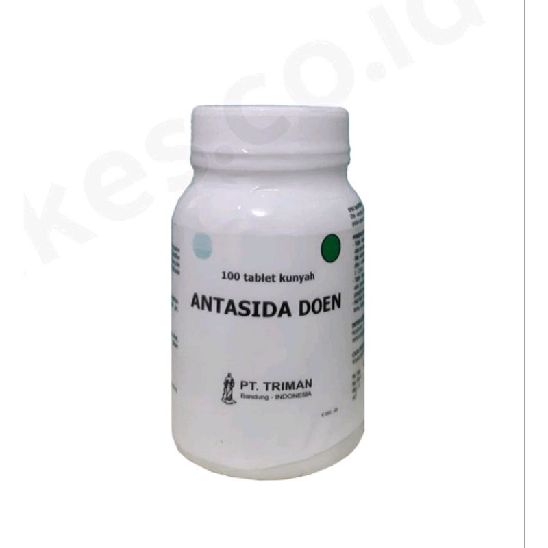 Jual Antasida Doen botol / 100 tablet kunyah Triman -- Antasid Antacida ...