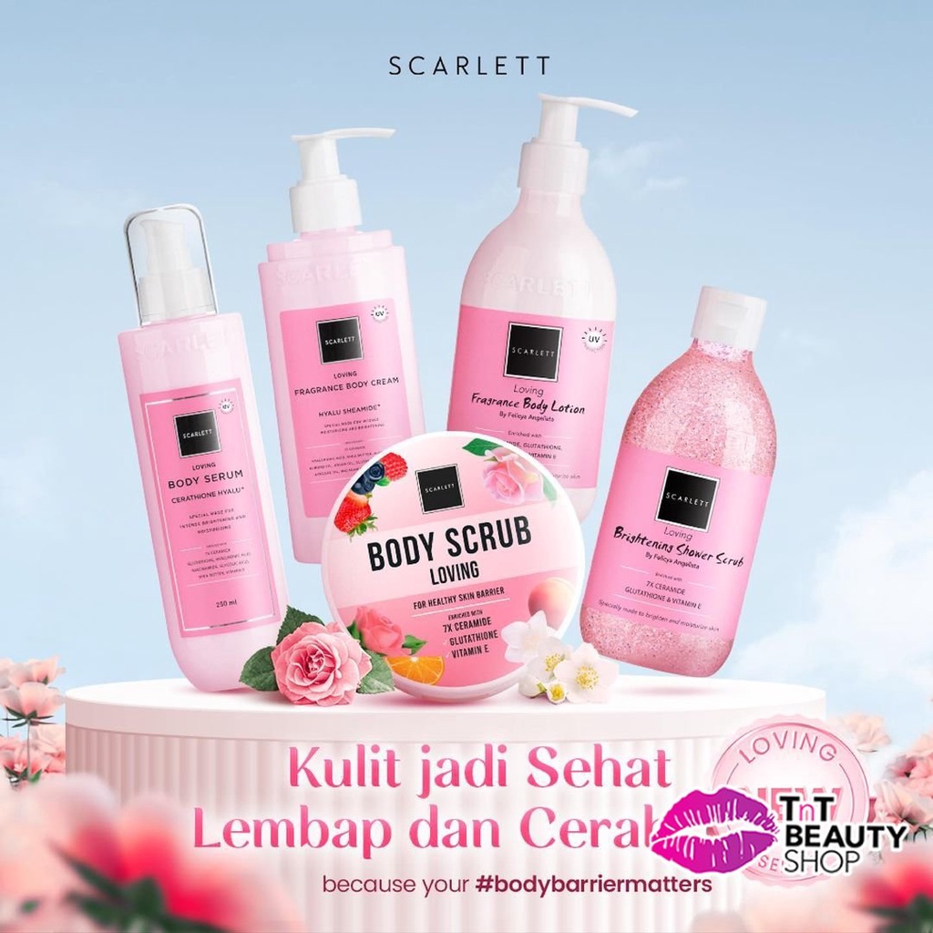Jual Scarlett Whitening Loving SERIES | Body Lotion - Body Cream- Body ...