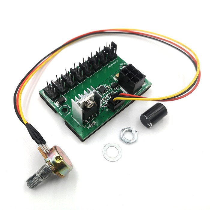 Jual 8-Port Fan Speed Controller | High Power, Adjustable for 4-Pin, 3 ...