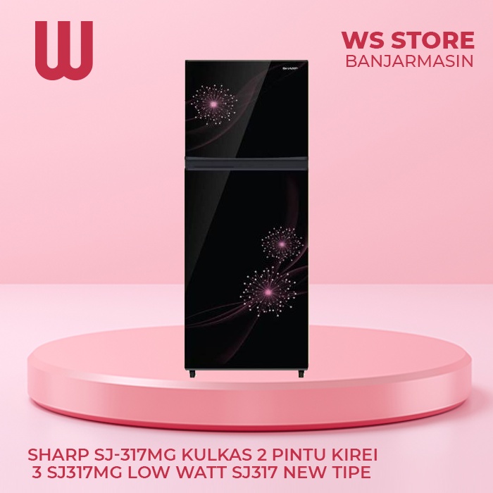 Jual SHARP SJ-317MG Kulkas 2 Pintu Kirei 3 SJ317MG Low Watt SJ317 New Tipe | Shopee Indonesia