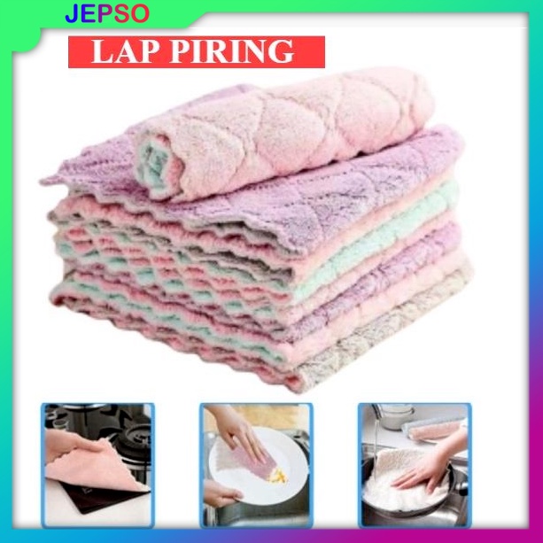 Jual Kain Lap Piring Anti Minyak Bahan Coral Fleece Kain Lap Dapur ...