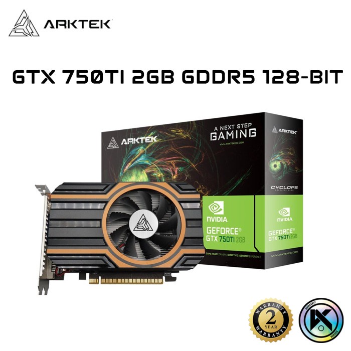 Jual VGA KYO Arktek GeForce GTX 750 Ti 2GB GDDR5 128Bit ATX GTX 750Ti ...