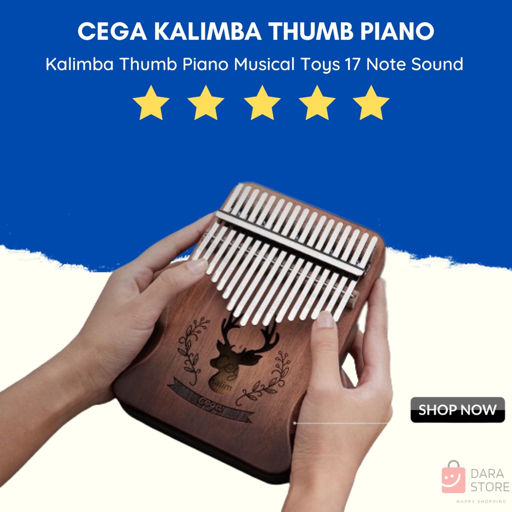 Jual Kalimba Thumb Piano Musical Toys 17 Note Sound Alat Musik ...