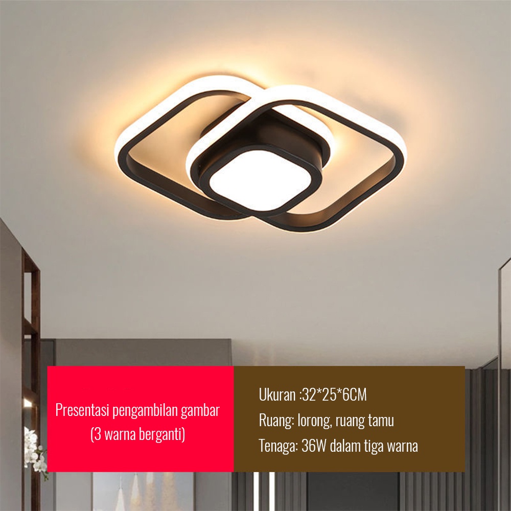 Jual 3 Warna Lampu Plafon LED Lampu Hias Rumah Ruang Tamu Kamar ...