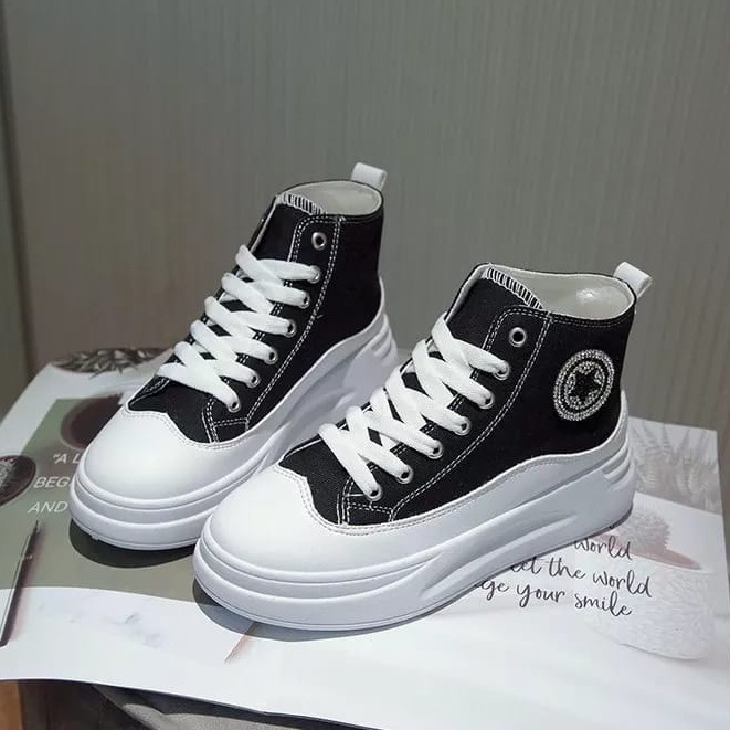 Jual AURORA - Sepatu CONVRESE Korean Style Sneakers Wanita Model ...