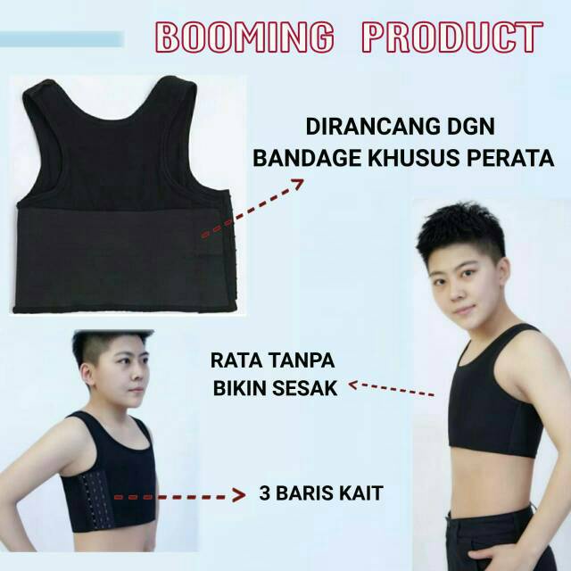 Jual Cosplay Binder half Import sport bra perata korset dada (bandage ...
