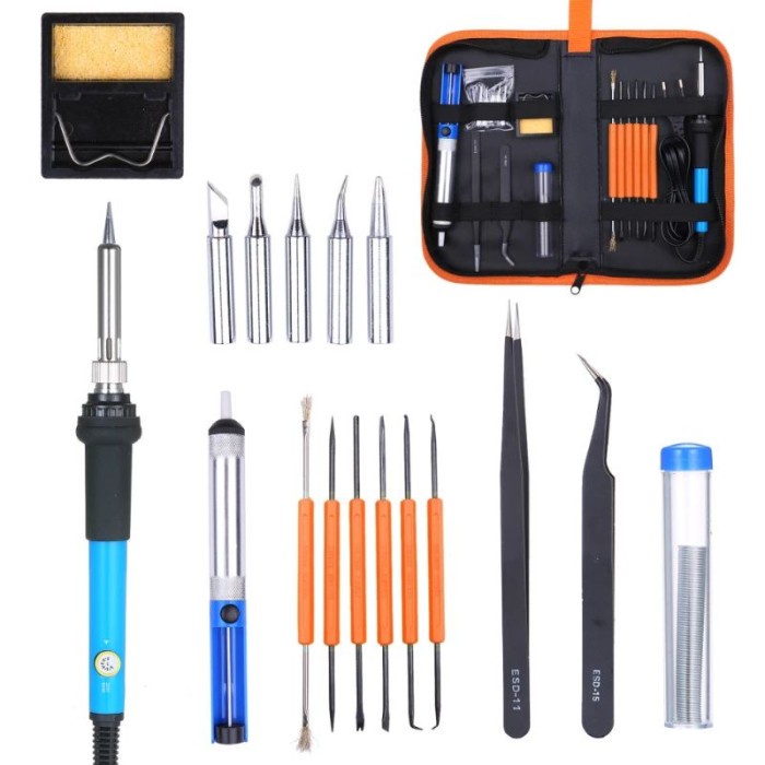 Jual Paket Alat Solder Listrik Set Lengkap Soldering Iron Tool Kit 220V ...