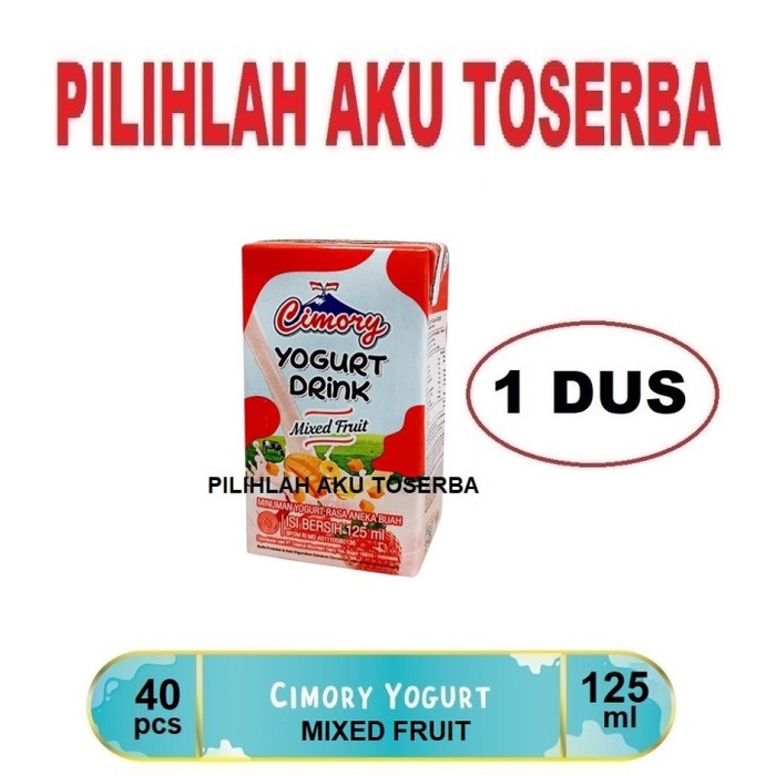 Jual CIMORY YOGURT Drink MIXED FRUIT MINI 125 ml - ( HARGA 1 DUS ISI 40 ) | Shopee Indonesia