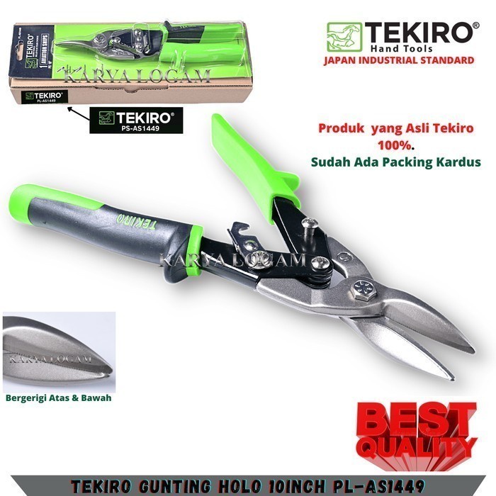 Jual Gunting Holo Baja Ringan Lurus 10" Tekiro - Gunting Holo 10 Inch ...