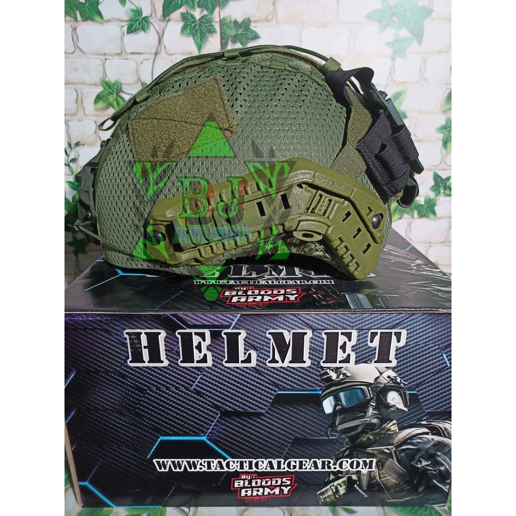 Jual helm tactical tni driver / helm import caper cordura / helem ...