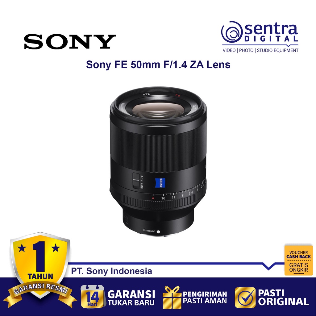 Jual Sony FE 50mm f/1.4 ZA Planar T* Zeiss Lens ( SEL50F14Z ) | Shopee ...