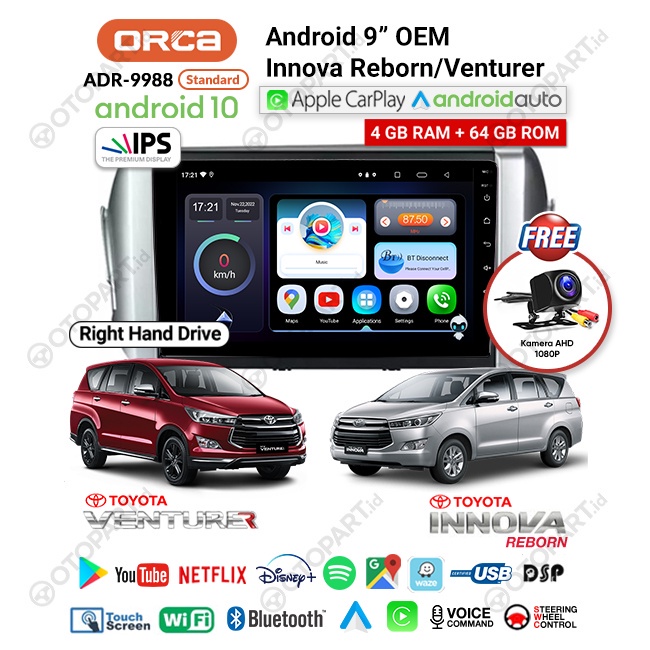 Jual Head Unit TV Android OEM Toyota Innova Reborn ORCA RHD | Shopee ...