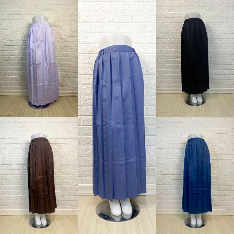 Jual SERAGAM SEKOLAH - ROK PANJANG FULL REMPEL SMP & SMA BAHAN DRILL SUPER seragam sekolah ...