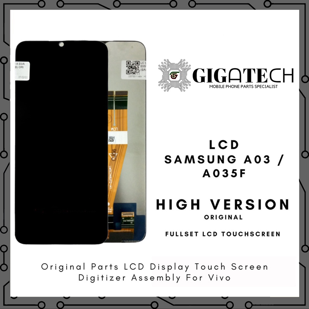 Jual LCD Samsung A03 / A03S / A035F Original 100% Fullset Touchscreen ...