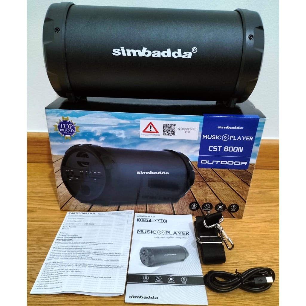 Jual Speaker Bluetooth Simbadda CST 800N Music Player Power Sound NEW ...