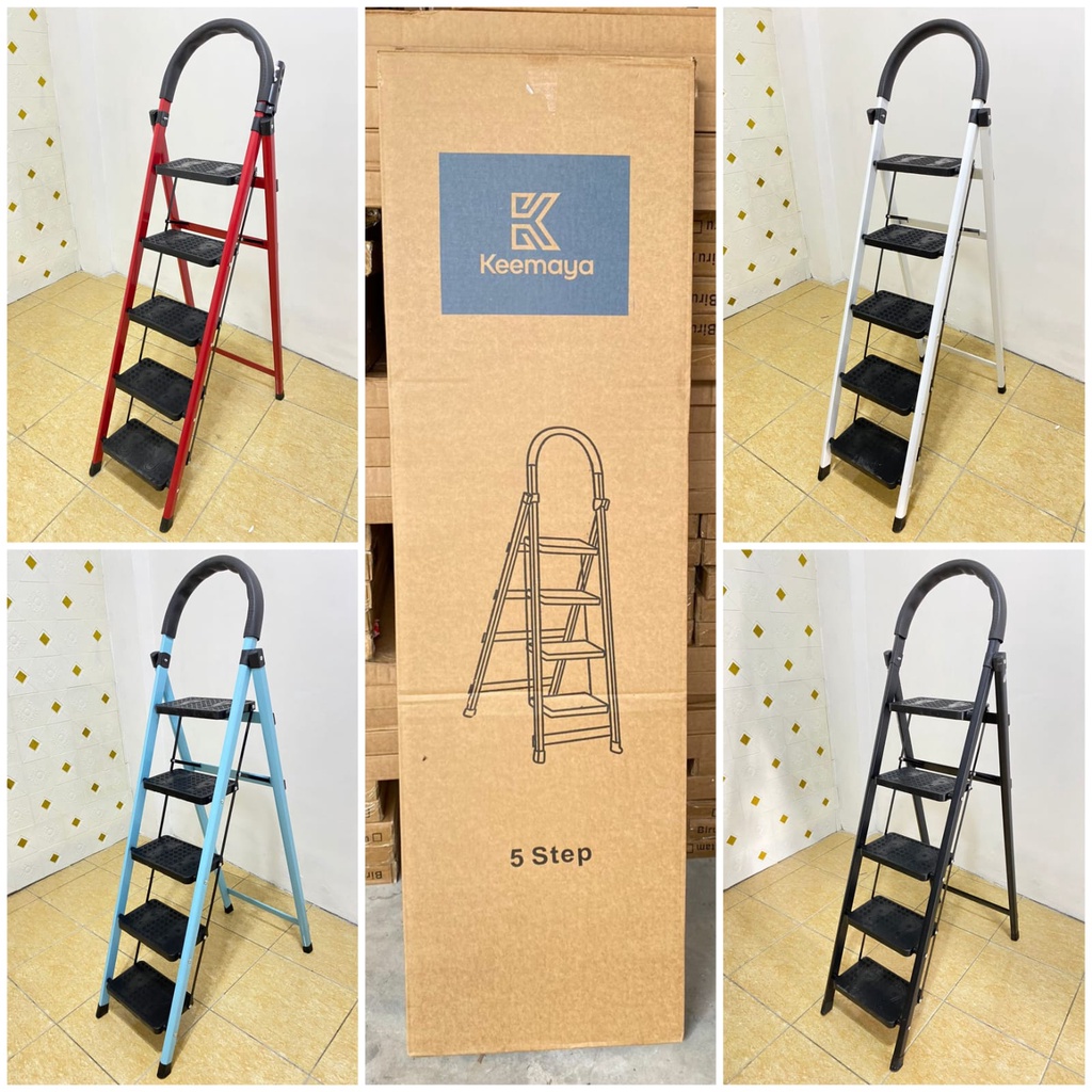 Jual Tangga Lipat Besi 4 Step/ Tangga Aman Ringan/Foldable Ladder ...