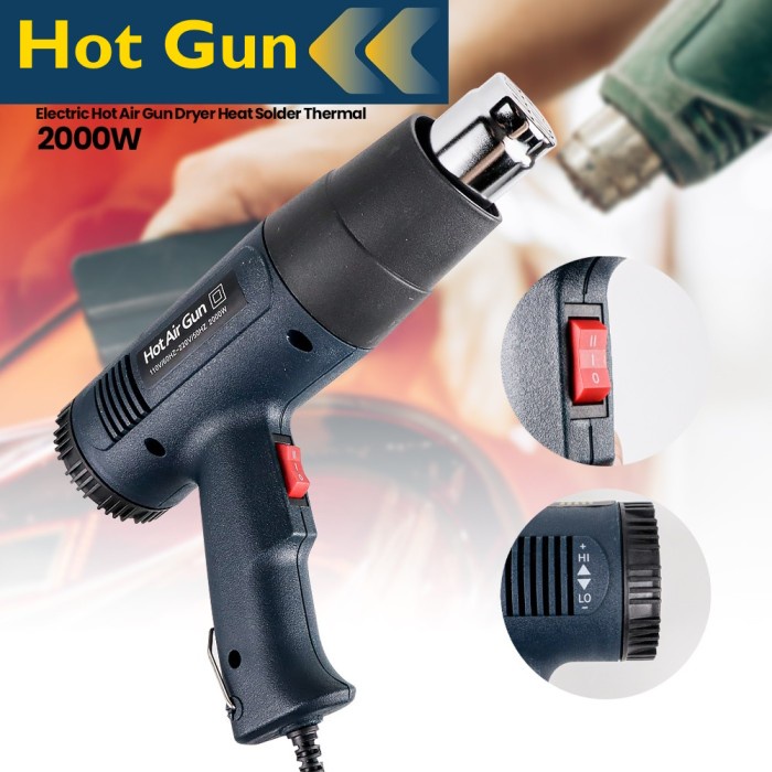Jual Hot Air Heat Gun 2000W Dengan LED atau Tanpa LED / Mesin Hot Gun Blower Alat Pemanas Udara ...
