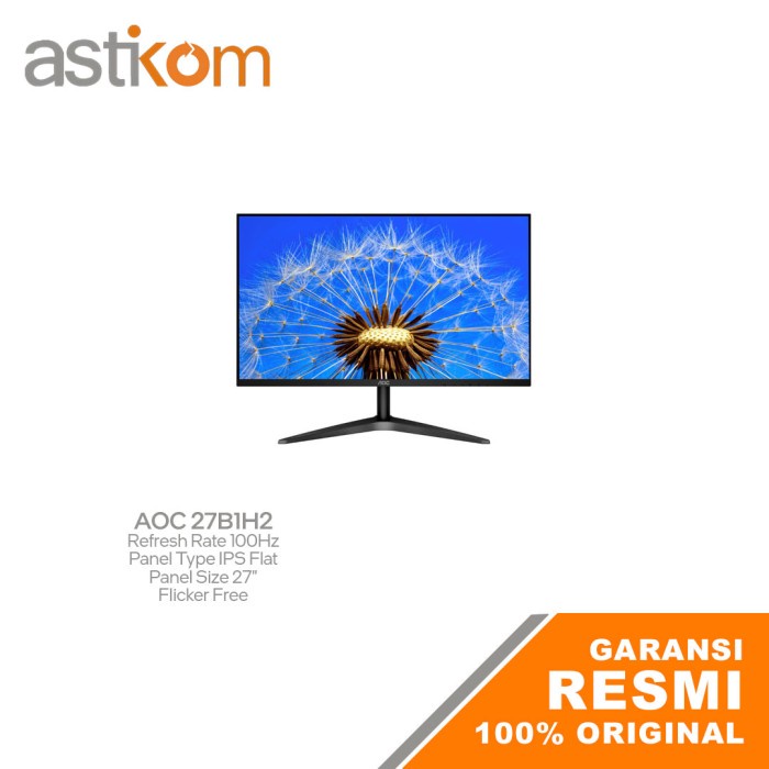 Jual LED Monitor 27" AOC 27B1H2 IPS 1080p FHD 100Hz VGA HDMI | Shopee ...