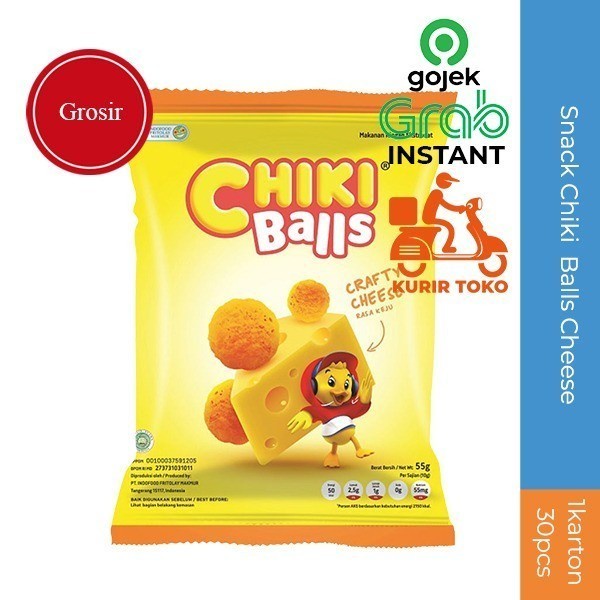 Jual Chiki Snack Balls Cheese 55gr 1 Ctn 30pcs Grosir | Shopee Indonesia