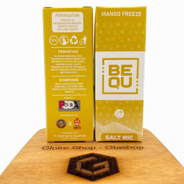 Jual SALT - Bequ MANGO 30ml by Poda SaltNic Liquid Pods Mangga Salt Nic ...