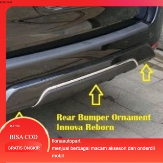 Jual Garnis crhoome rear bumper ornamen original | Shopee Indonesia
