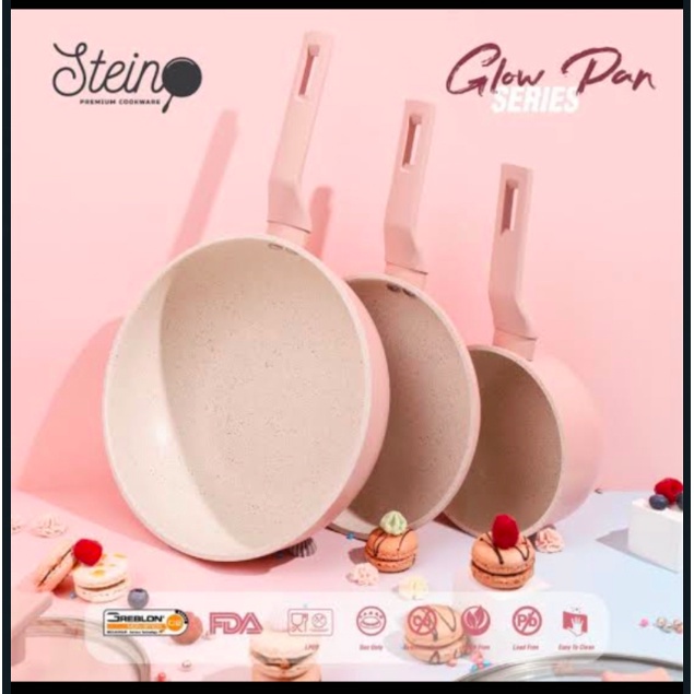 Jual STEINCOOKWARE GLOWPAN WOK FRYPAN SAUCE PAN GLOW SERIES GRANITE ...