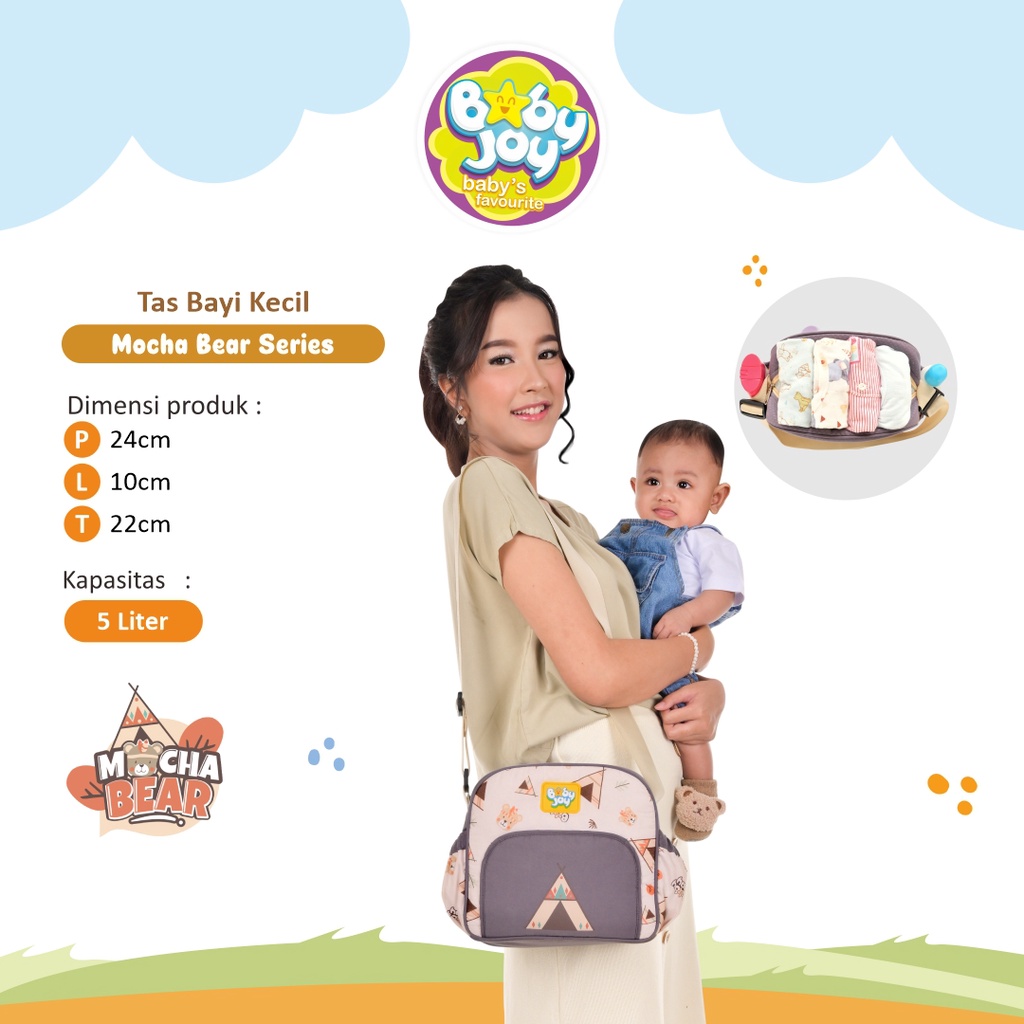 Jual Baby Joy Tas Perlengkapan Bayi Kecil Mocha Bear Series | Shopee ...