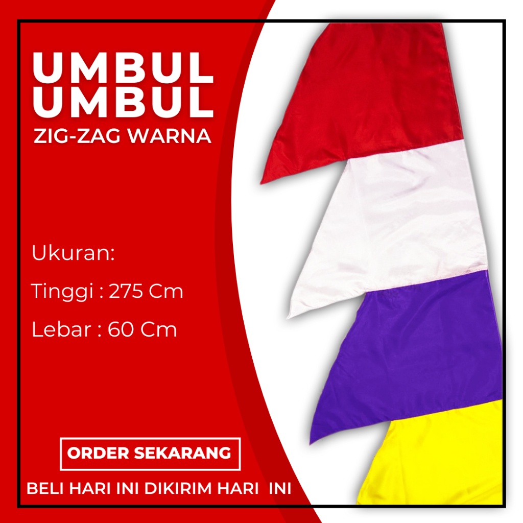 Jual Bendera Umbul Umbul Warna Warni Bendera 17 Agustus Agustusan | Shopee Indonesia
