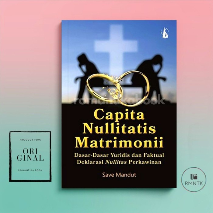 Jual Buku Capita Nullitatis Matrimonii: Dasar-dasar Yuridis dan Faktual Deklarasi Nullitas ...