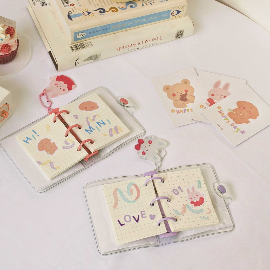 Jual SHINSDAY Binder 3 Rings Mini Notebook Aesthetic Journal | Shopee ...