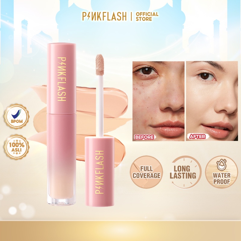 Jual PINKFLASH Lasting Matte Liquid Concealer - Hight Coverage ...