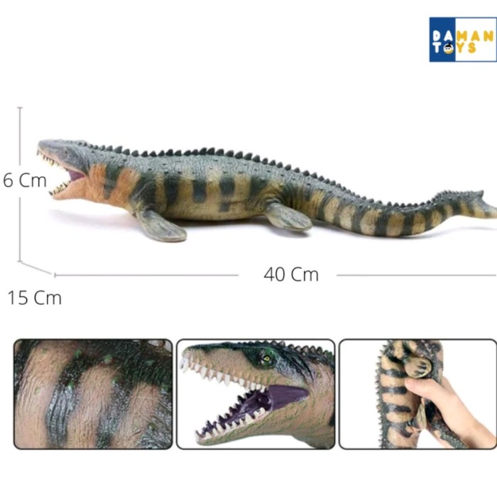 Jual mainan mosasaurus dinosaurus figure dinosaurs dino besar jumbo ...