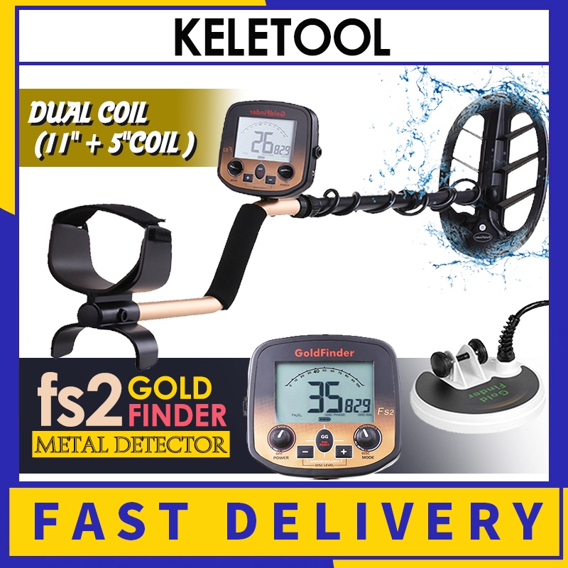 Jual metal detector pendeteksi logam dan emas detektor logam emas FS2 ...