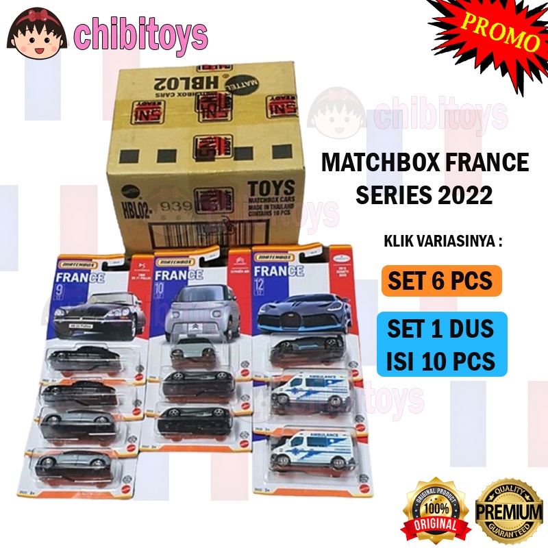 Jual MATCHBOX FRANCE SERIES 2022 SET 6 PCS DUS GROSIR - 2018 BUGATTI ...