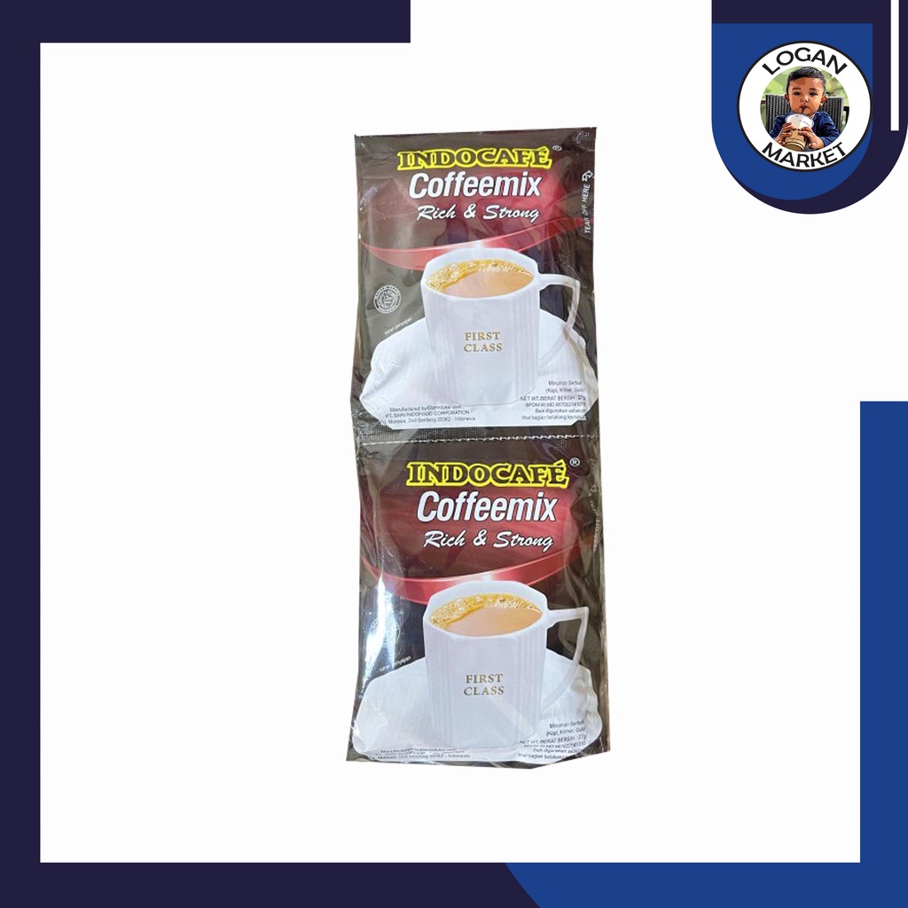 Jual Indocafe Coffeemix Rich & Strong Kopi Renceng 10 Sachet 10Pcs 10 ...