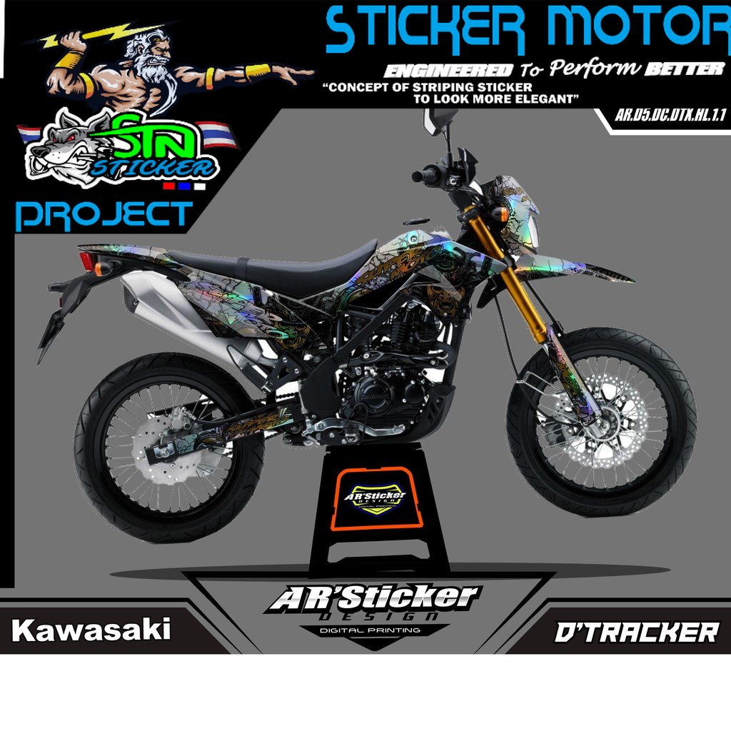 Jual Decal Kawasaki D-tracker Full Body, Stiker Dekal Hologram Dtracker ...