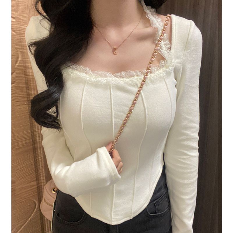 Jual [ COD ] AroanaAmora kaos wanita dengan Renda leher Menggantung ...