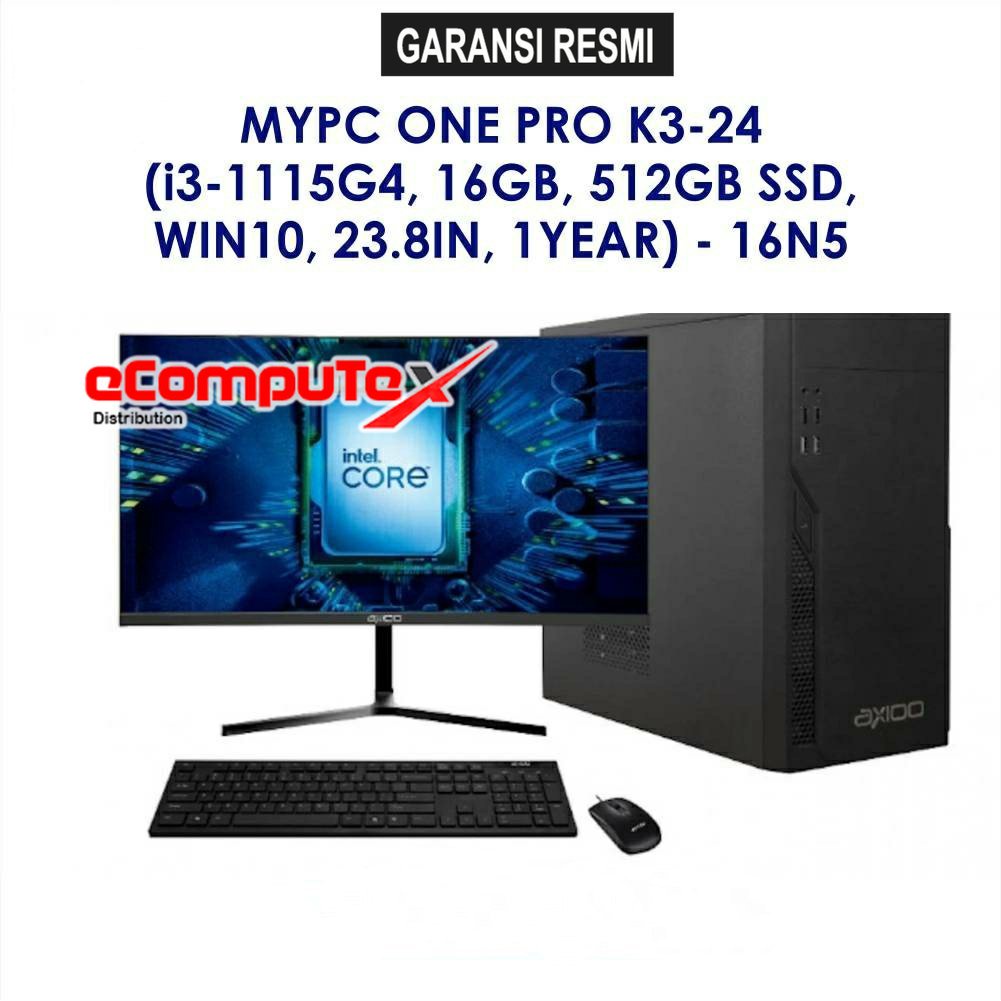 Jual PC AIO AXIOO MYPC ONE PRO K3 (16N5-24) K3-24 (16N5-5) RAM 16GB 512GB NVME CORE I3 24"INCH ...