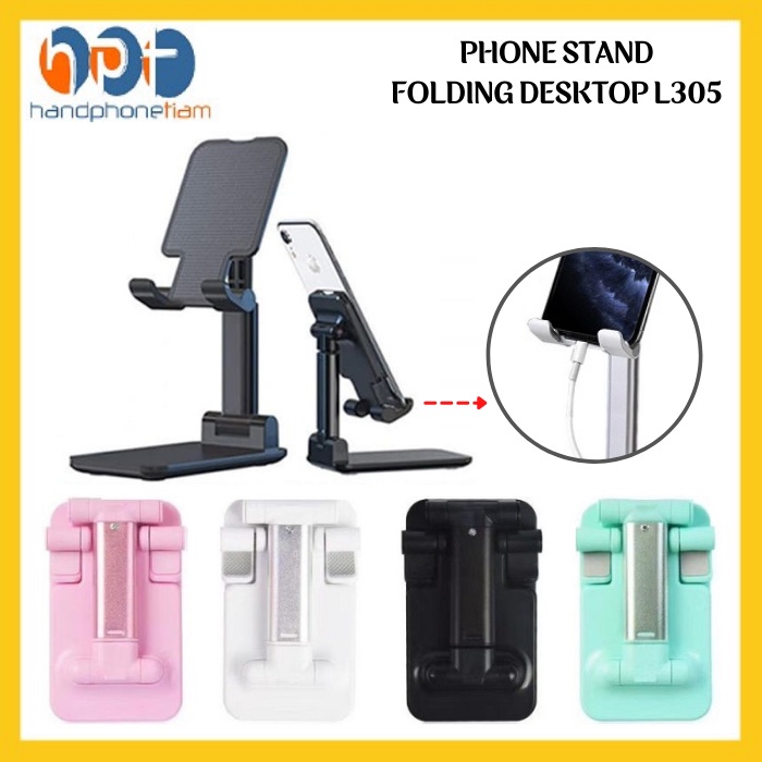 Jual [HPT] Liftable Foldable Phone Holder Stand HP di Meja Folding ...