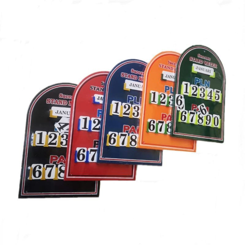 Jual Papan Meter Stand Penunjuk Angka PLN PAM | Shopee Indonesia