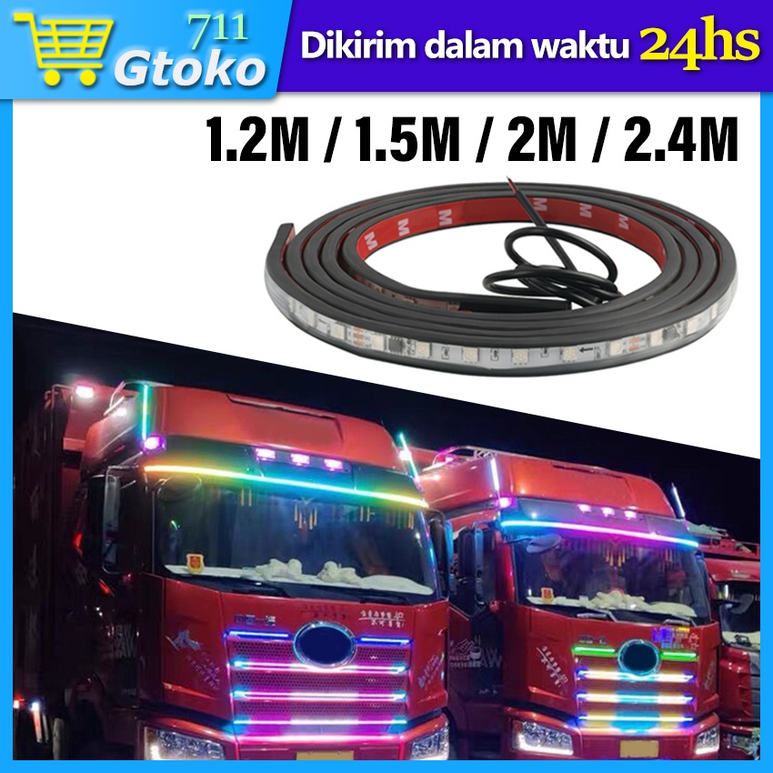 Jual Lampu LED Strip Running Bagasi RGB Mobil Truk Truck Bus Bis 24 ...