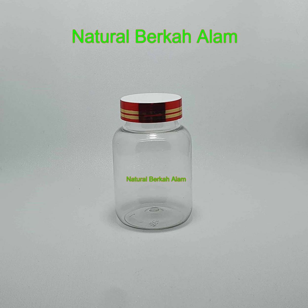 Jual Botol 135 ml Omega Natural Cap Chrome List Garis / Botol Obat ...