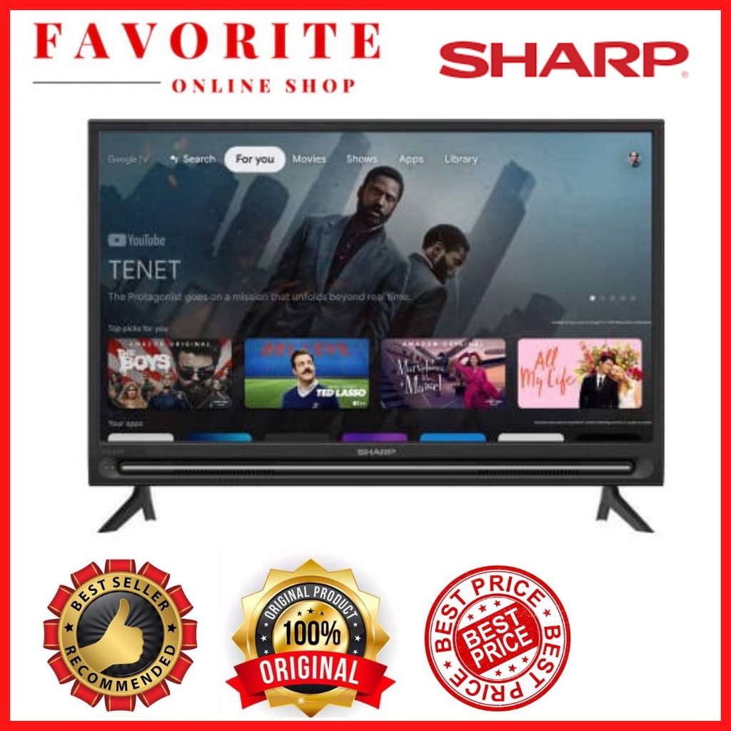 Jual LED SHARP 42 INCH 42EG1iSB SHARP 42 INCH 2T-C42EG1iSB Full HD Google TV | Shopee Indonesia