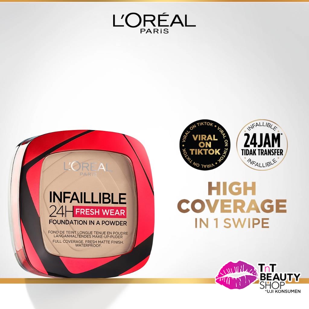Jual L'Oreal Paris Infallible 24H Fresh Wear Powder Foundation | Loreal ...