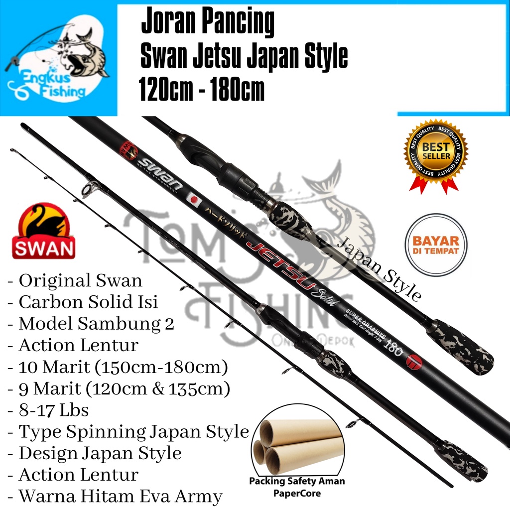Jual Joran Pancing Swan Jetsu JS 120cm - 180cm / 8-17lbs (10 Marit ...