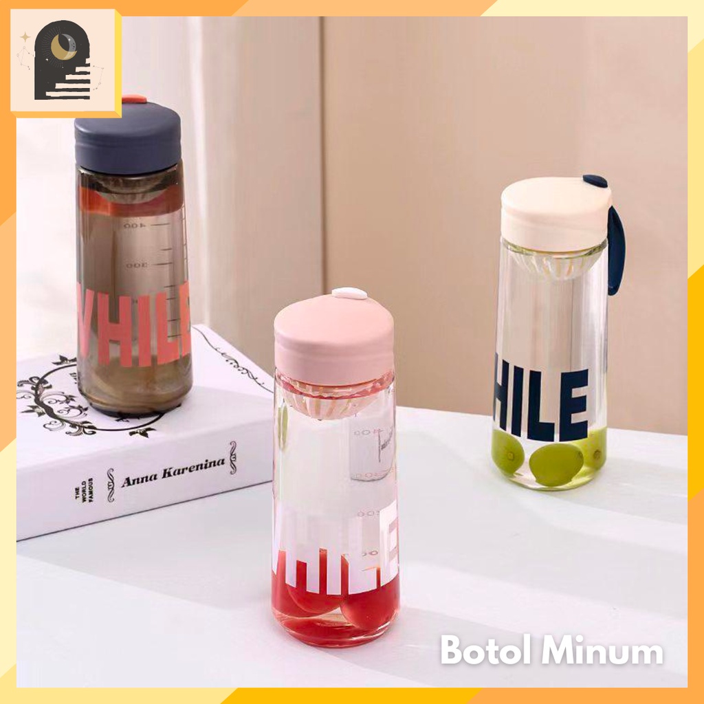 Jual Either.id - Botol Minum Aesthetic 650ml Water Bottle Tumbler Minum ...