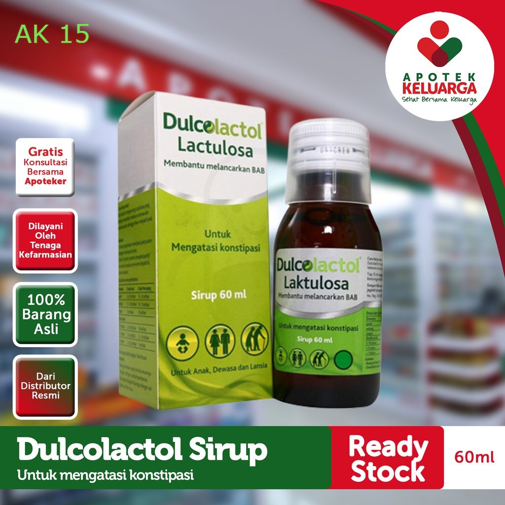 Jual Dulcolactol Sirup 60ml #OBAT PENCAHAR #OBAT SEMBELIT #OBAT SUSAH ...