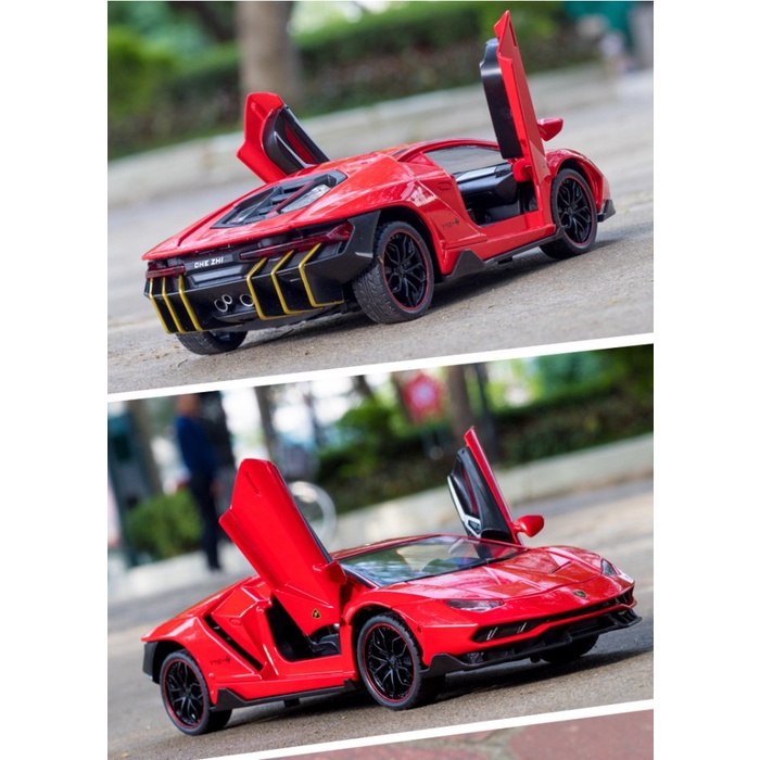 Jual diecast Chezhi Lamborghini LP770 merah skala 1:24 | Shopee Indonesia