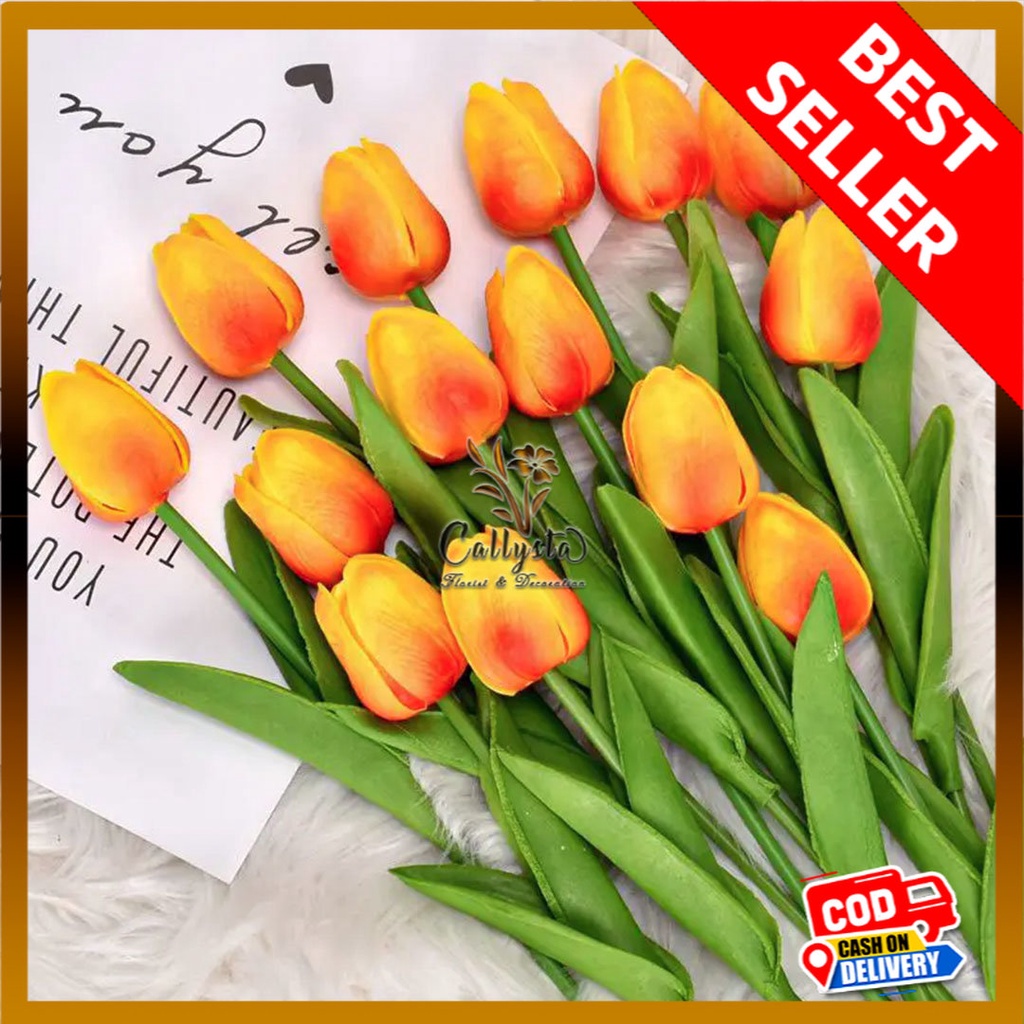 Jual Bunga mawar Tulip latex 1 cabang - Imitasi bunga asli - Imitasi ...